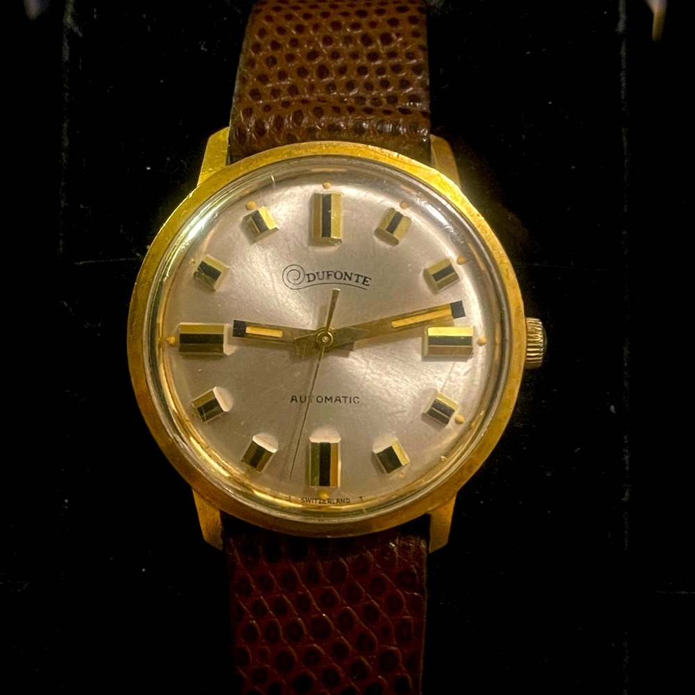 Lucien Piccard Dufonte Mens Automatic Watch Gold Tone… - Gem